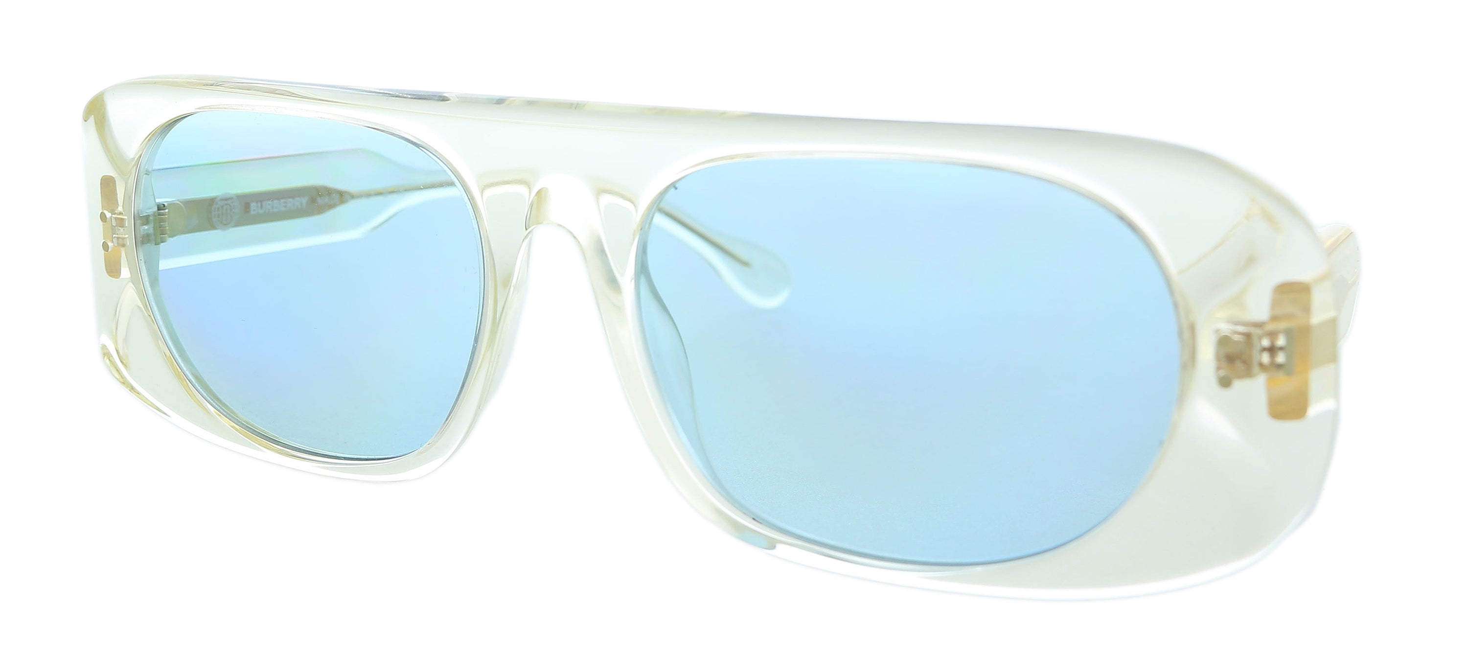 Burberry Transparent Yellow Rectangle 0BE4322 387980 Sunglasses – Bluefly