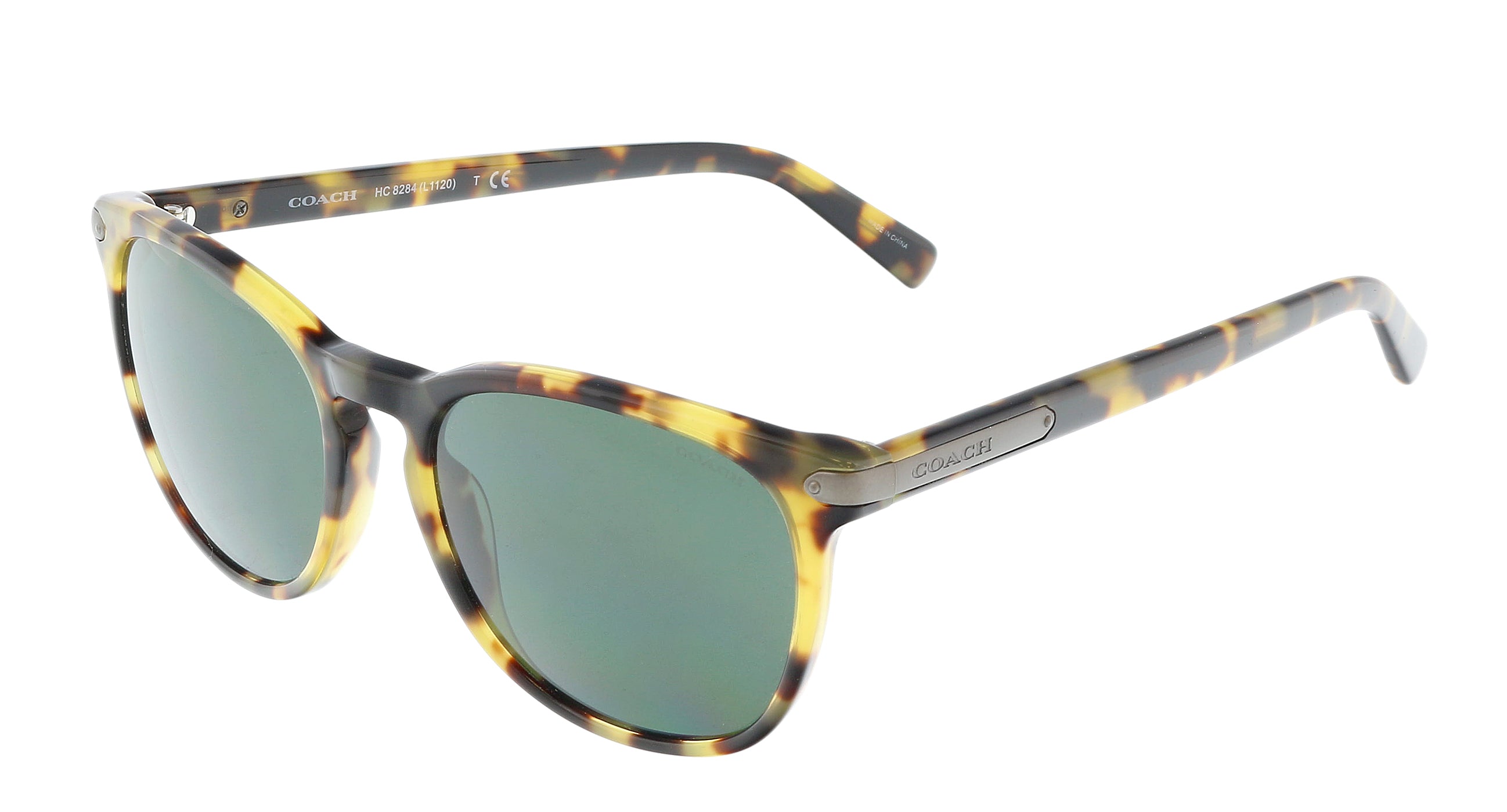 Coach 0HC8284 517171 Dark Tortoise Round Full Rim Sunglasses – Bluefly