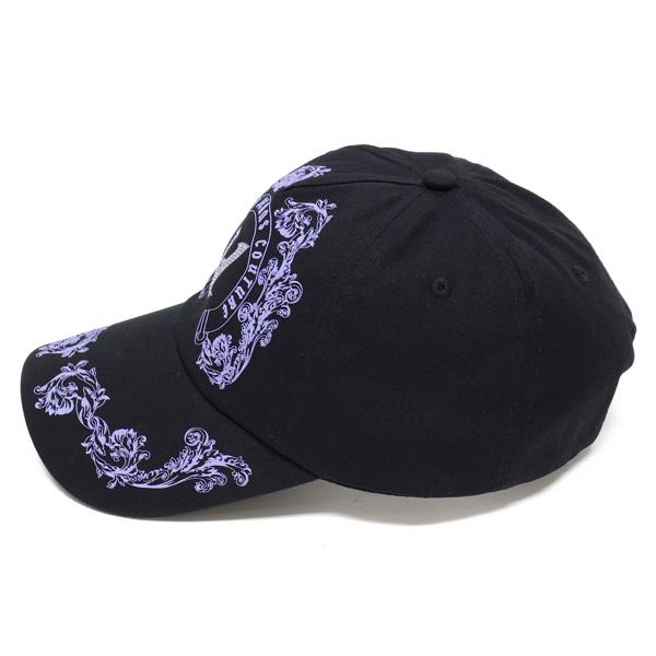 Versace Jeans Couture Black/Purple Embellished V Logo Baseball Cap ...