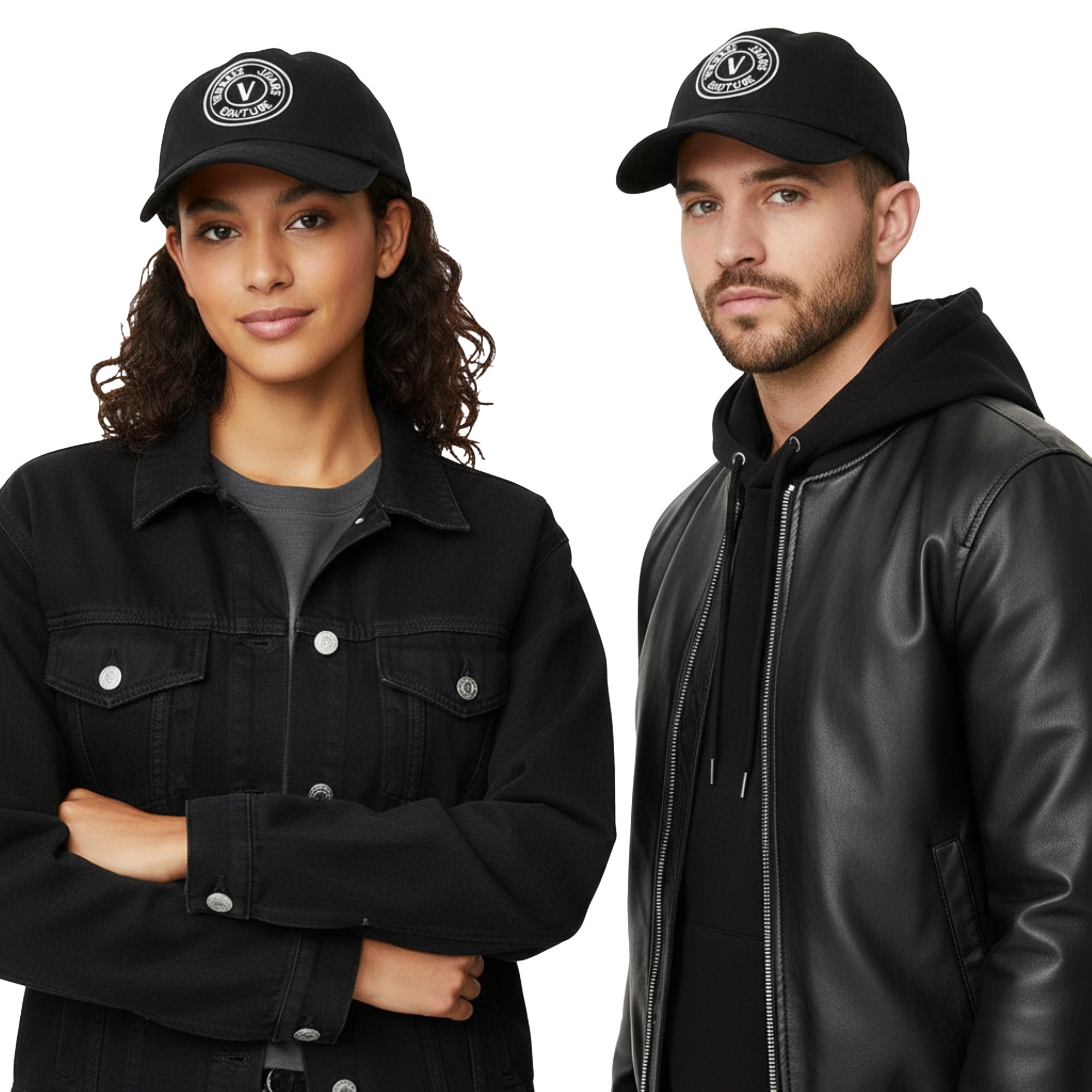 Versace Jeans Couture Black/White Classic Medallion Baseball Cap – Bluefly