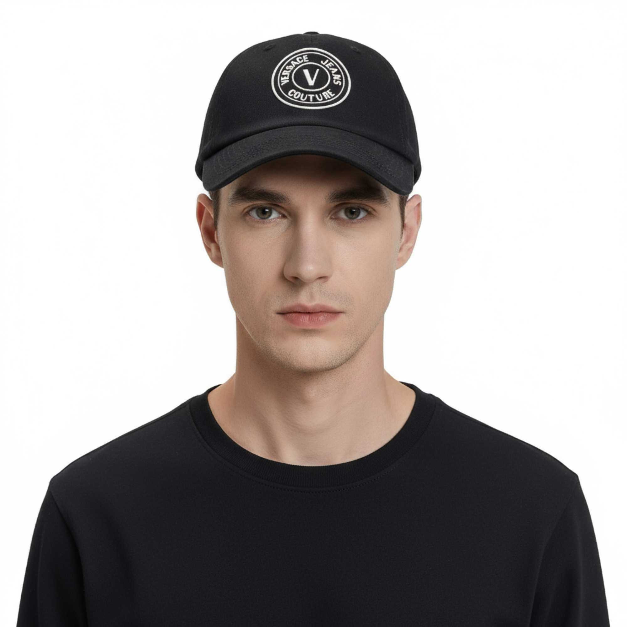 Versace Jeans Couture Black/White Classic Medallion Baseball Cap – Bluefly
