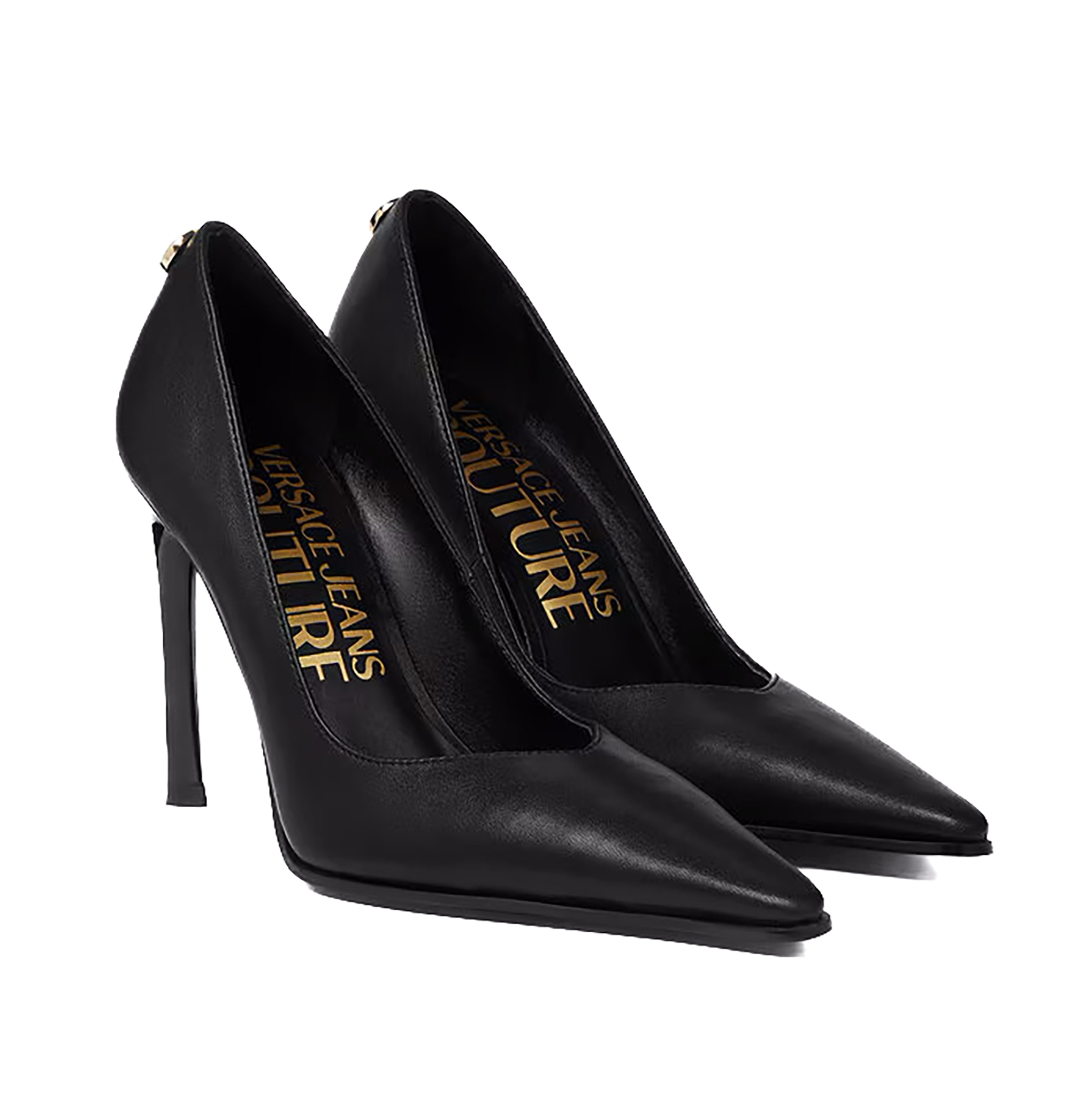 Versace Jeans Couture Sleek Black Stiletto Pumps – Bluefly