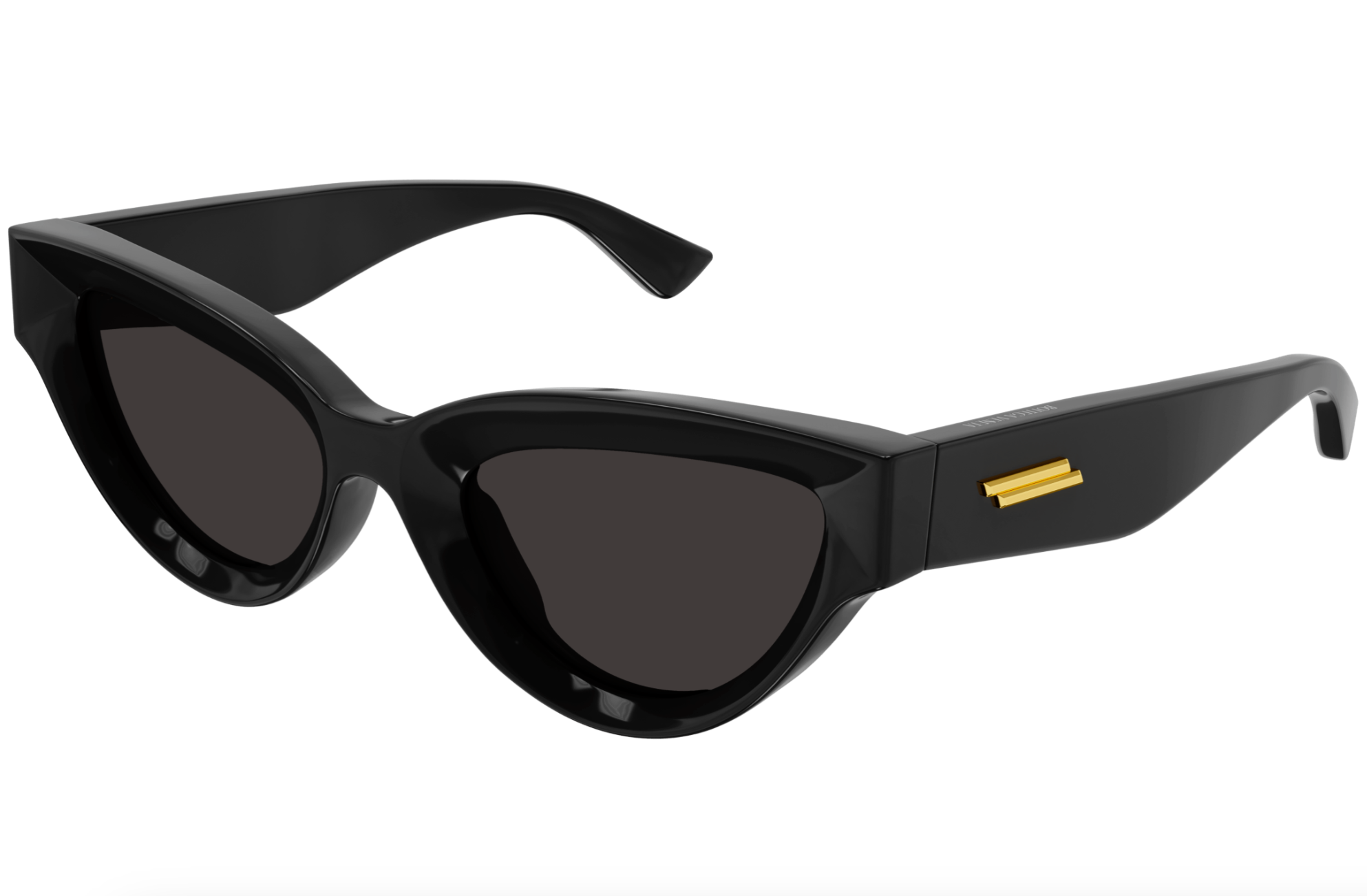 Bottega Veneta BV1249S-001 Black Cat-Eye Sunglasses Gold – Bluefly