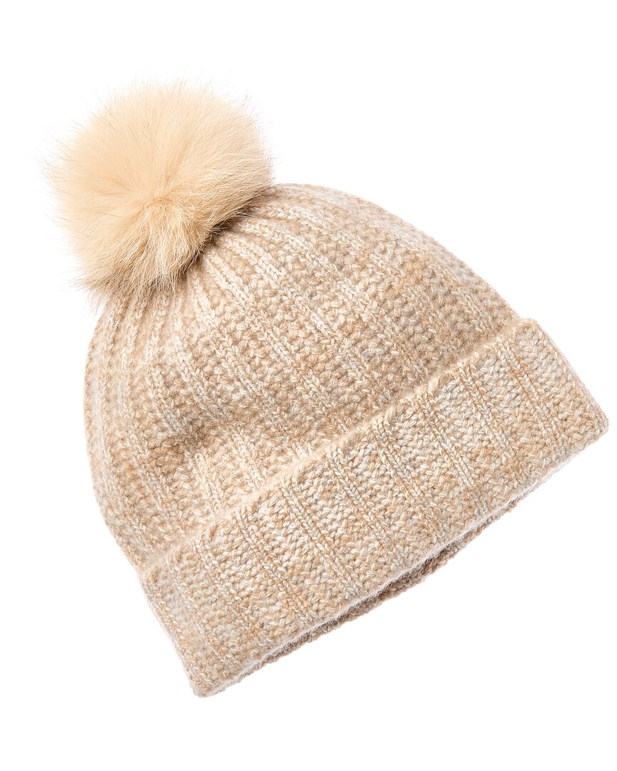 Amicale Cashmere Marl Ladderstitch Cashmere Hat – Bluefly
