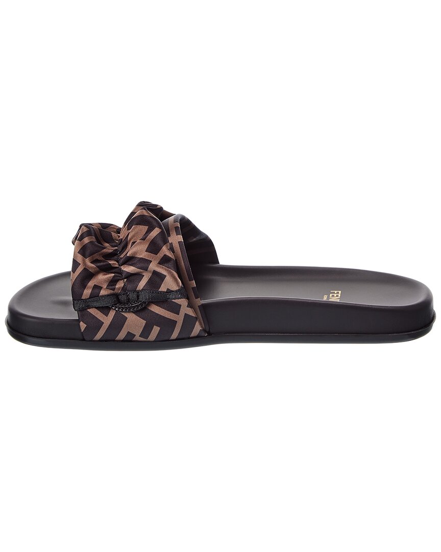Fendi Ff Vertigo Satin Slide – Bluefly