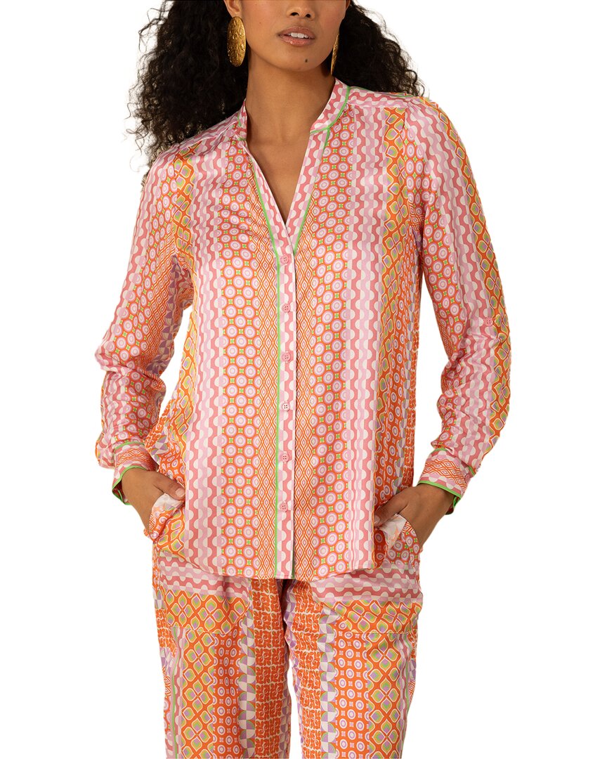 Hale Bob Siena Silk-Blend Blouse – Bluefly