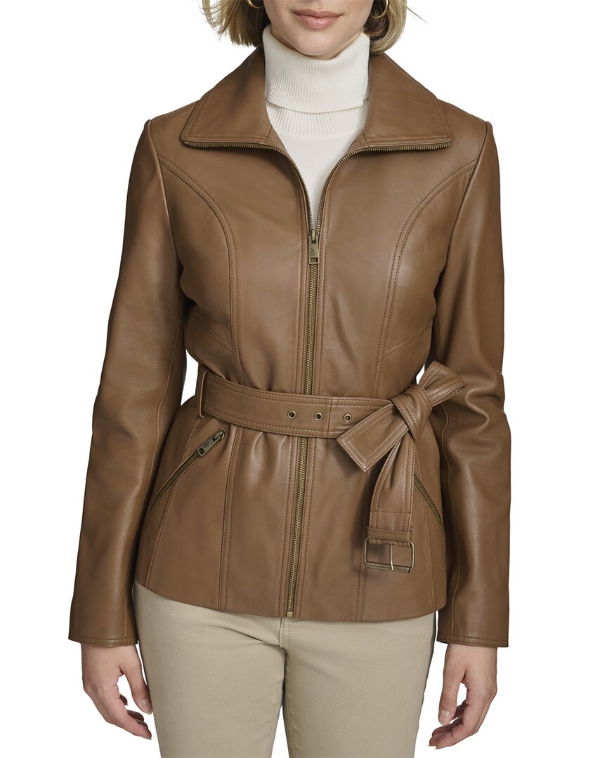 Andrew Marc Tatum Leather Coat – Bluefly