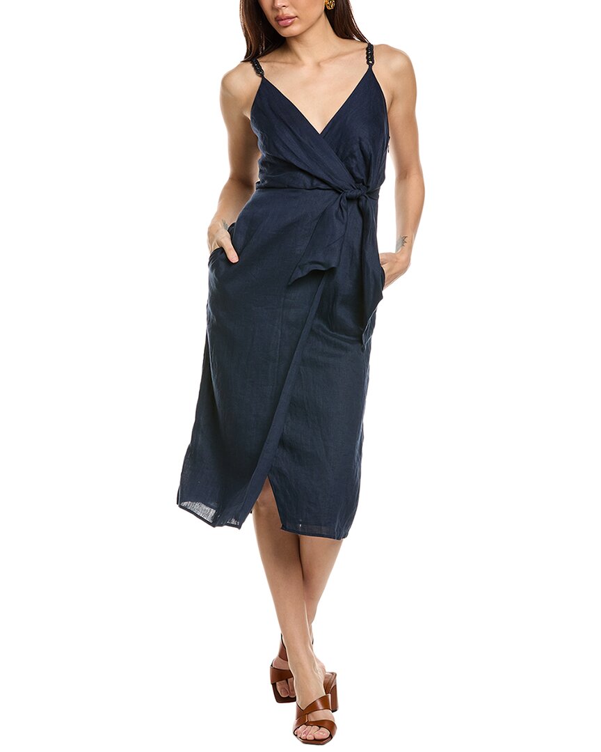 Reiss Esme Linen Tie Side Midi Dress – Bluefly