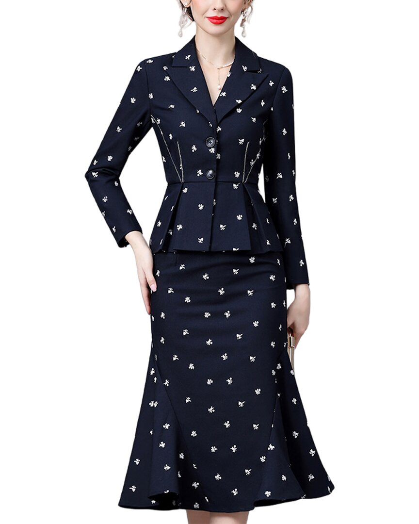 Anette 2Pc Blazer & Skirt Set – Bluefly