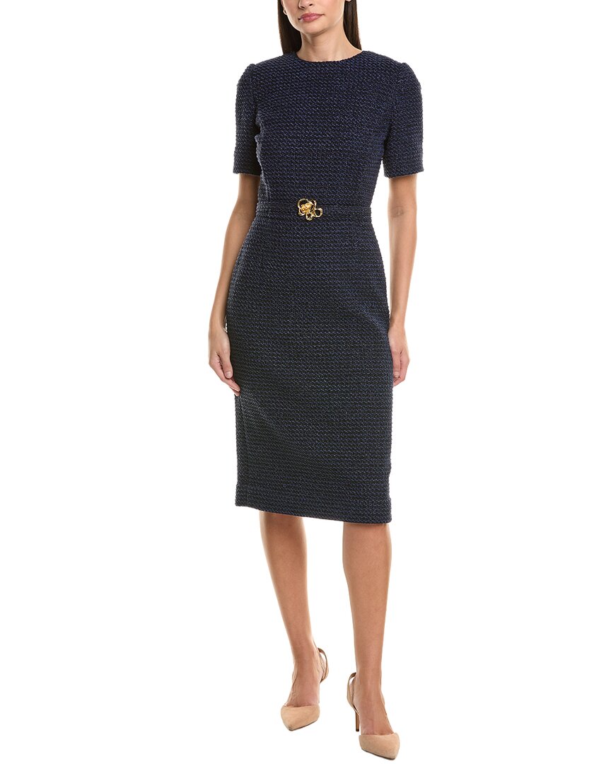 Oscar De La Renta Lurex Tweed Silk-Lined Sheath Dress – Bluefly