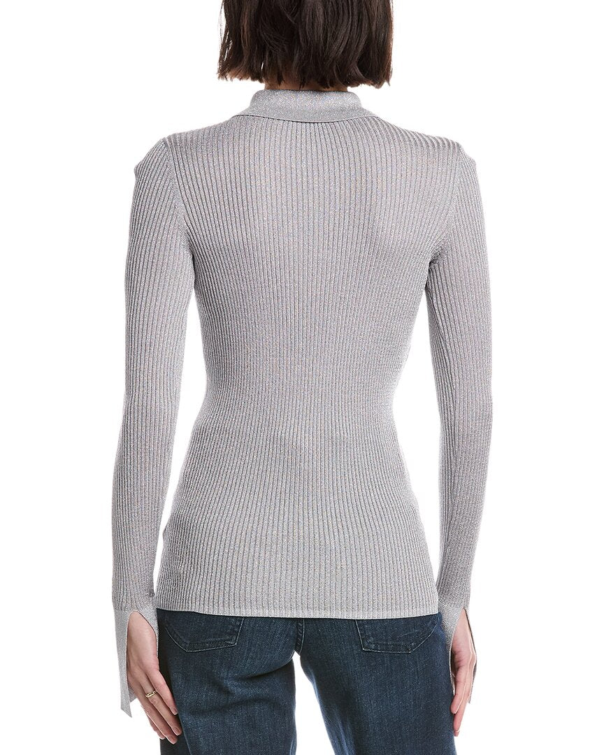 7 For All Mankind Metallic Button-Up Sweater – Bluefly