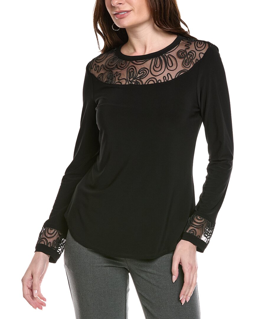 Joseph Ribkoff Lace Trim Top – Bluefly