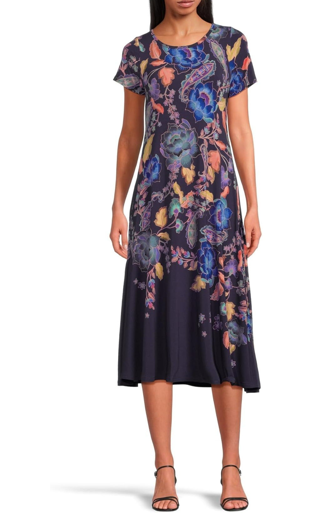 Johnny Was Women's The Janie Favorite Boatneck Cap Sleeve Dress, Stevi ...
