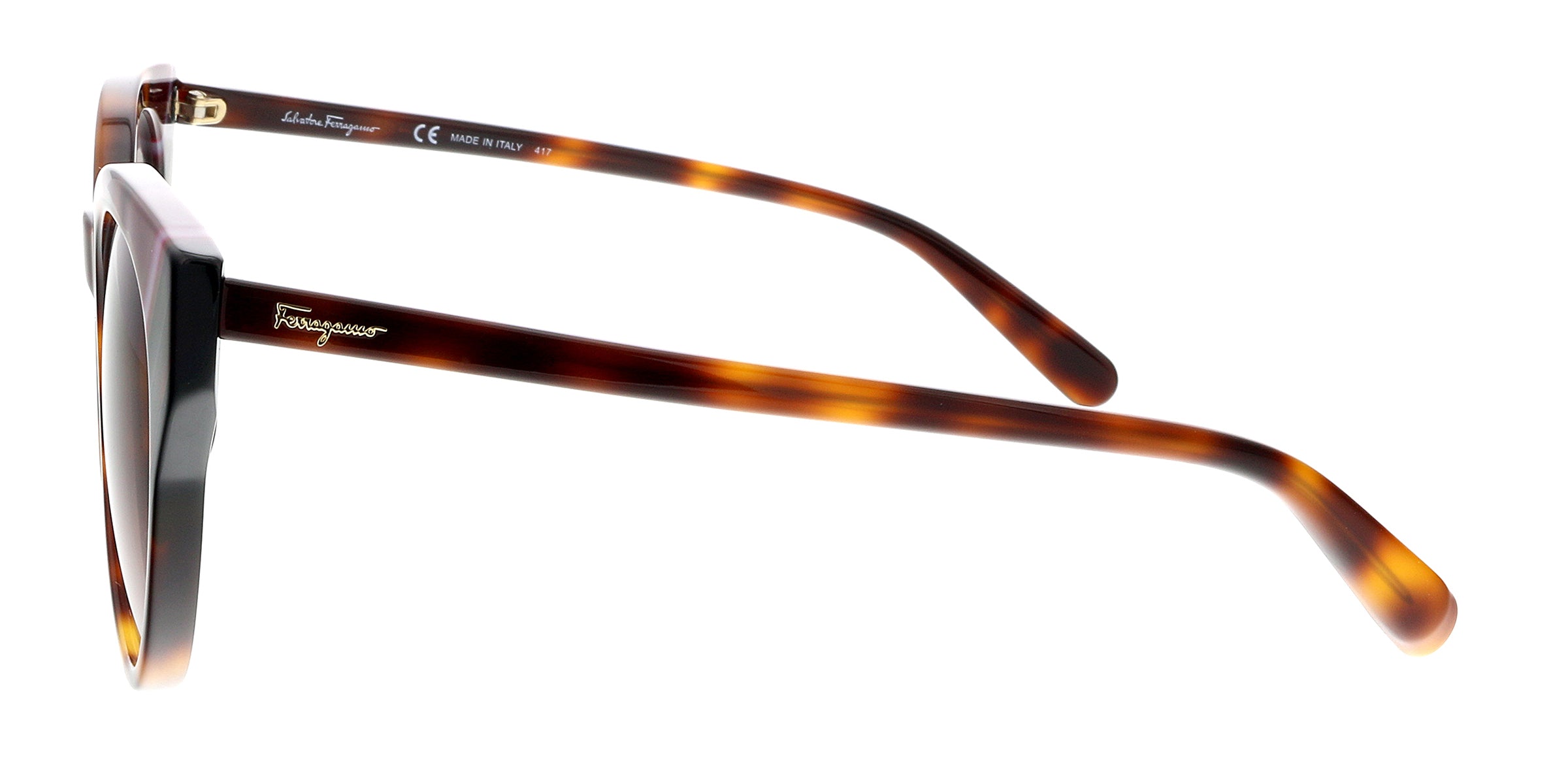 Salvatore Ferragamo Tortoise Round SF883SA 238 Sunglasses – Bluefly